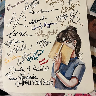 Apollycon 2024 VENDOR Book Poster for Signatures Author Signature ...