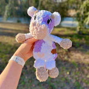 MINI Clemmie Cow Knotted Lovey Crochet Cow PATTERN - Etsy
