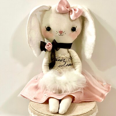 Bunny Rabbit PDF Sewing Pattern, Tutorial and Video Diy Doll Patterns ...