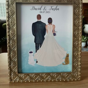 Personalized Bride and Groom Print Bride and Groom - Etsy