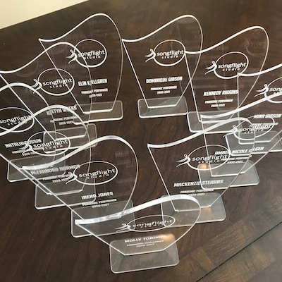 Custom Trophy Custom Award Engraved Plaque Custom Acrylic Award Plaque ...