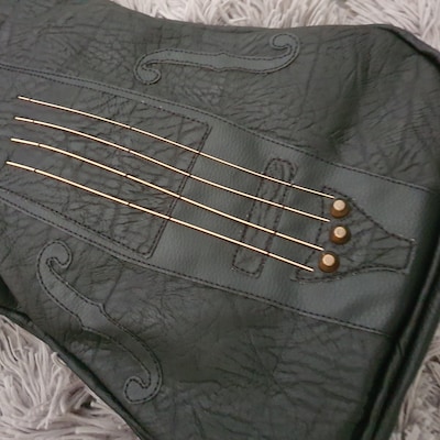 Unique Black Purse, Guitar Shaped Handbags Faux Leather, Handmade ...