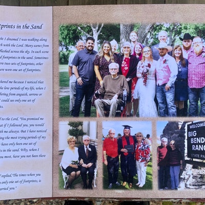 Your Photo Custom Made by Adding the Poem Footprints in the - Etsy