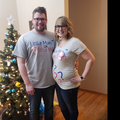Little Man or Little Miss Couples Gender Reveal Shirt Little - Etsy