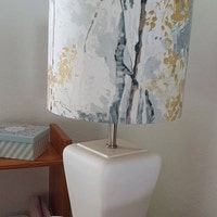 Blue Lampshade Scandinavian Fabric, Handmade by Vivid Shades, Funky ...