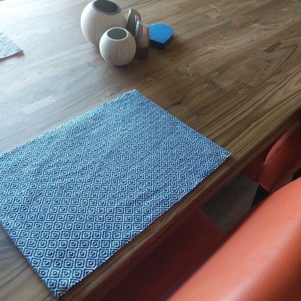 HANDWOVEN MODERN Placemat-dining Table Set-modern Farmhouse Table Mat ...
