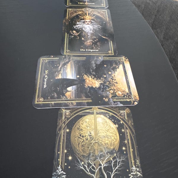 Crystal Tarot Deck With Guidebook: 78 Card Modern Arcana - Etsy