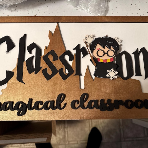 Magical Wizard Interchangeable HOME Sign | Holidays / Seasons | Wooden ...