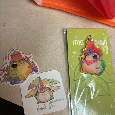 Ornamental Cabbage Frog Art Print Original Wall Hanging Cottagecore ...