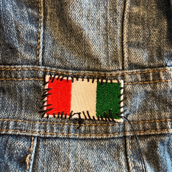 Tiny Italian Flag Patch! Custom Made! F24 - Etsy UK