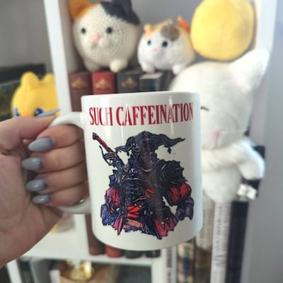 FFXIV Coffee Mug Gaius such Caffeination, FF14 Mug Gaius Meme Coffee ...