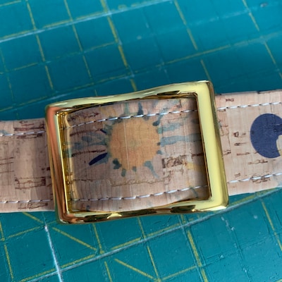 1 Inch Large Mouth Curved Slide Buckle for Thick Straps, Deluxe Gold ...