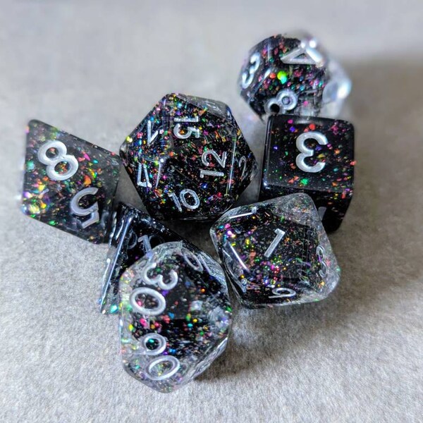 Tide Pool Teal Polyhedral Dice Set for D&D, Pathfinder, and TTRPG Dice ...