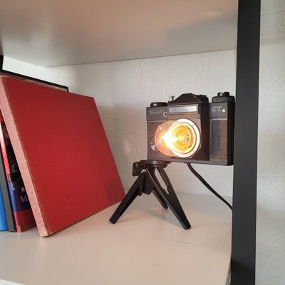 Meter Wood Lamp With Edison Bulb. Personalized Original Voltmeter and ...