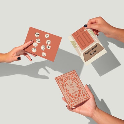 SET Square 1X1 Greeting Cards Mockups - Etsy UK