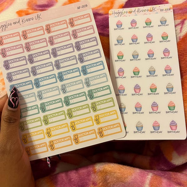 Vitamins Planner Sticker Pastel Colours to Do Planner Stickers Labels ...