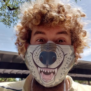 Wolf Face Mask | Etsy