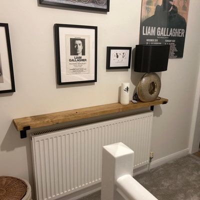 Hand Crafted Rustic Reclaimed Solid Pine Timber Radiator Shelf - Etsy UK