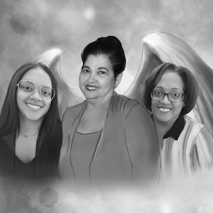 Custom Memorial Portrait Pictures With Deceased Loved One | Etsy