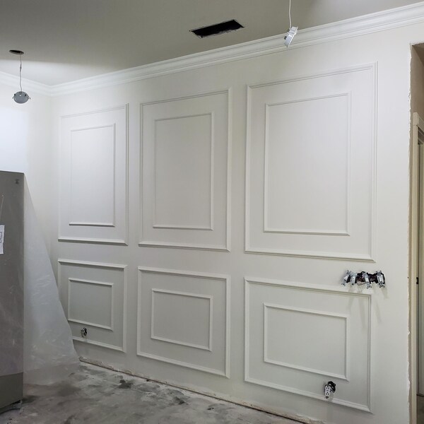 Wall Molding Package Ready to Assemble, Pre-cut Factory Primed, Nested ...