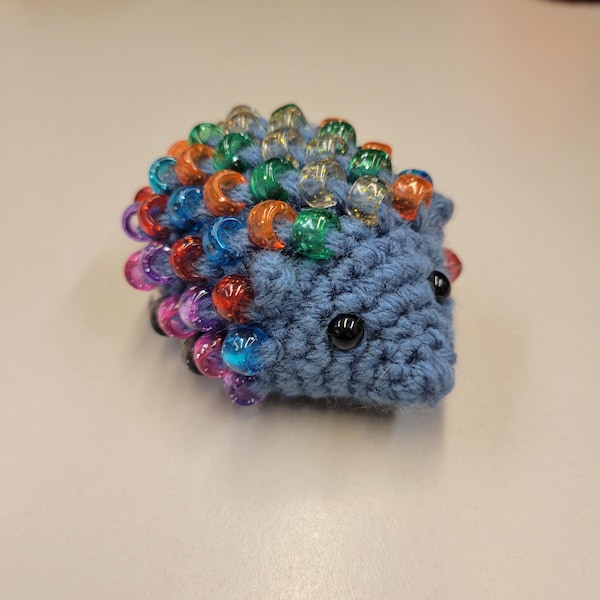 Beaded Fidget Hedgehog Crochet Pattern | Crochet Fidget Toy | Fidget ...
