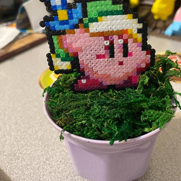 Kirby Figure, Small Decor for Video Game Room, Love Gift for Girlfriend ...