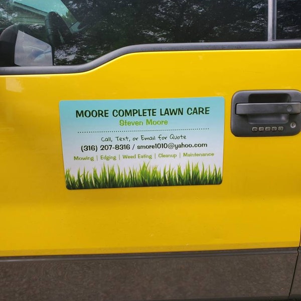 Custom Car Magnet Sign Personalized Logo for Your Car Van Truck Advertise Your Business Vehicle ...