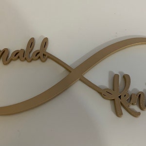 Personalized Infinity Wood Sign, Custom Infinity Wooden Sign, Infinity ...