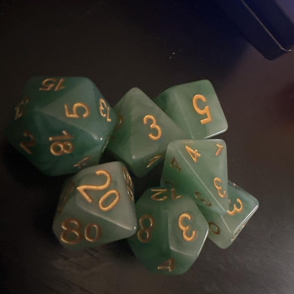 Midnight Koi Fish Dnd Dice Set for Dungeons and Dragons D20 TTRPG ...