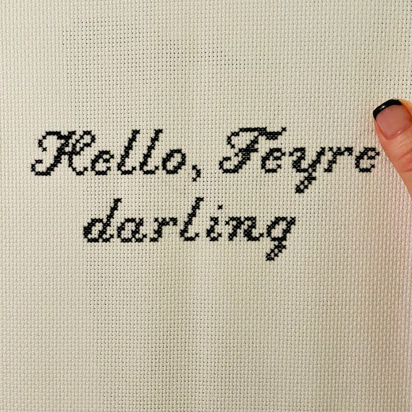Hello Darling Cross Stitch Pattern - Etsy