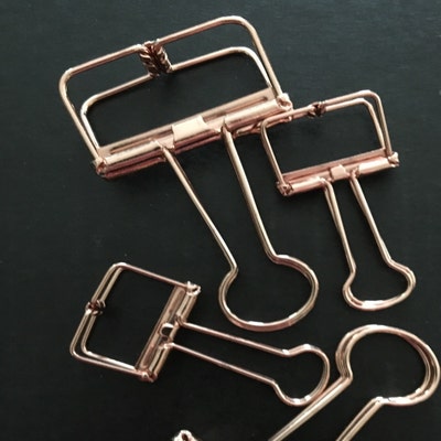 6 Colors of Planner Clips Hollow Binder Clips-office/binder/decorative ...