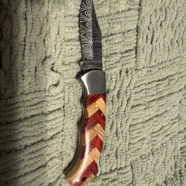 Handmade Damascus Cheese Knife Set of 5 Pcs With Olivewood Handle ...