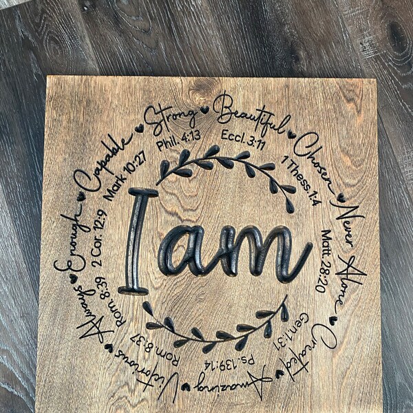 Philippians 4:13 I Can Do All Things Bible Verse Wall Sign | Wood ...