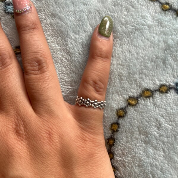 Sterling Silver Peace Sign Toe Ring, Peace Sign Midi Ring, Silver Peace ...