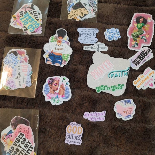 Inspo Sticker Pack - Black Girl Planner Stickers - Black Woman Handmade ...