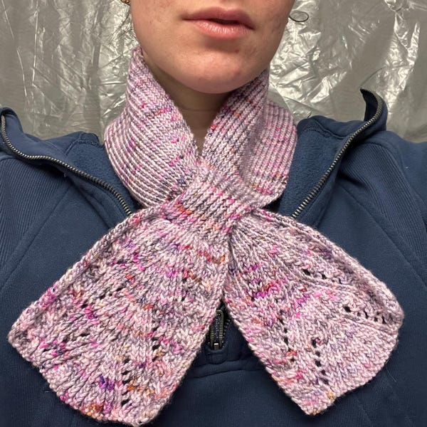 Everest Scarf Knitting Pattern: Keyhole/ascot/pull-through/vintage/stay ...