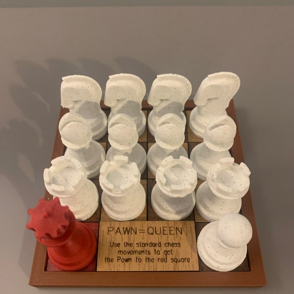 Pawn = Queen Chess Puzzle by Puzzleguystore -pawn Equals Queen ...