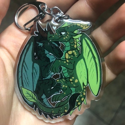 Sundew and Willow Wings of Fire WOF Leafwing Sunwillow Arylic Charm - Etsy