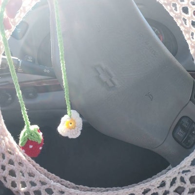 Sunflower Steering Wheel Cover,car Steering Wheel Cover,green Steering ...