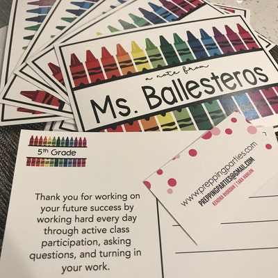 Custom Teacher Postcards to Students Post Cards for Students Miss You ...
