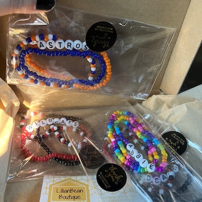Sports Team Bracelet / Team Colors / Beaded Bracelet / School Team ...