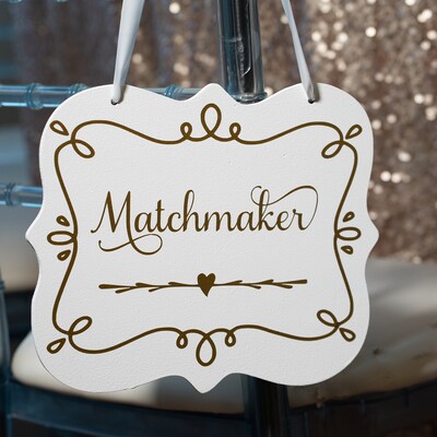Matchmaker Chair Sign Wedding Reception Photo Prop for Bride - Etsy