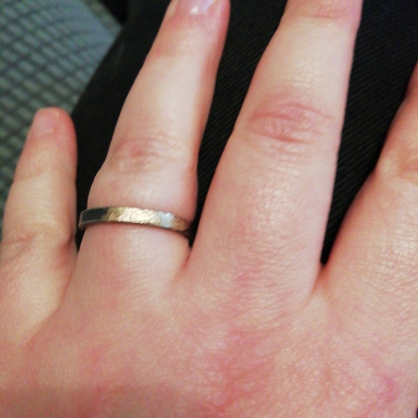 Sterling Silver & 24K Gold Keum Boo Ring Set, Matching Rings, Unique ...