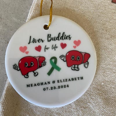 Liver Transplant Anniversary Gift, Perfect Match LED Acrylic Plaque ...