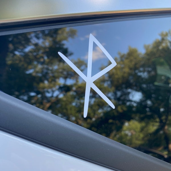 Safe Travels Bind Rune Vinyl Decal - Viking Symbol Bindrune - Die Cut ...