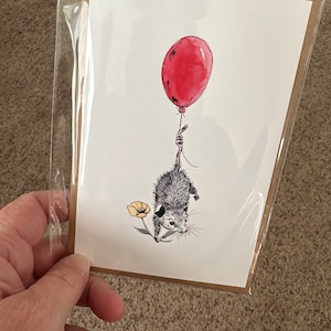 Greeting Card : LOVE Celebrate Graduation Party Opossum Possum Blank ...