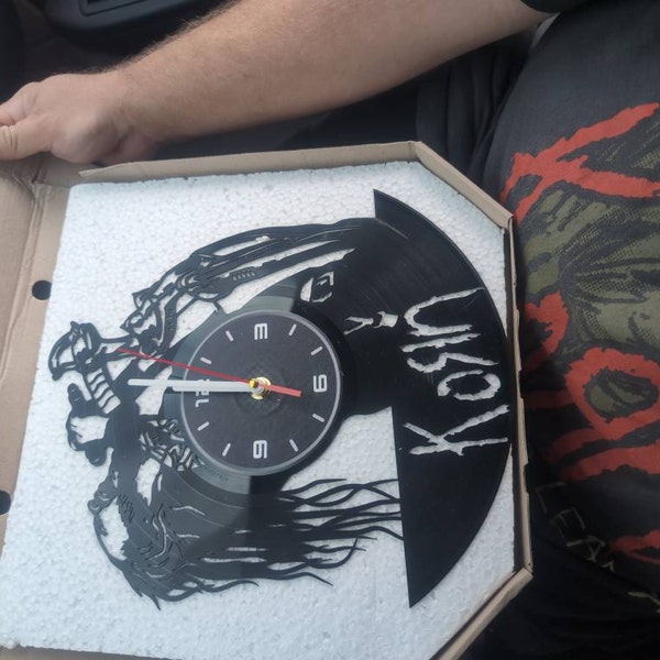 Police Car Vinyl Record Large Wall Clock Gift for Police Officer ...