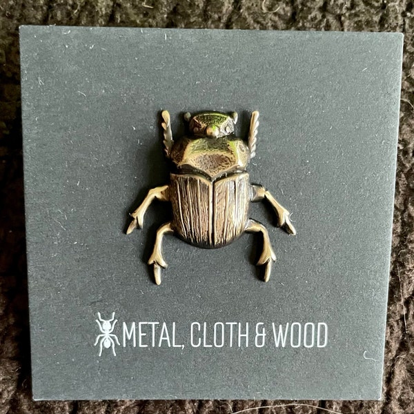 Scarab Pin, Insect Pin, Bug Pin, Insect Jewelry, Scarab Jewelry, Scarab ...