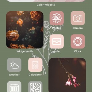 Boho iOS14 Handdrawn App Icons Happy Boho Theme Pack Aesthetic | Etsy