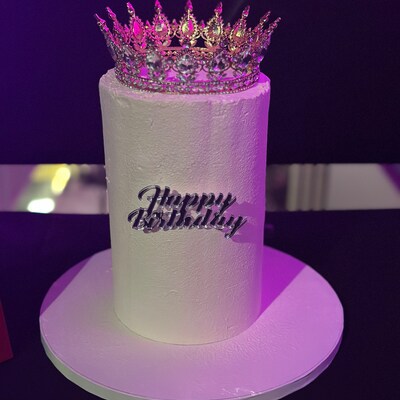 Sparkly Crown Cake Topper Luxury Crown Cake Decor Crown Cake Decoration ...